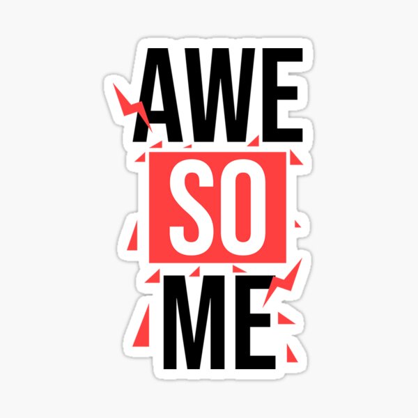 "Awesome" Sticker for Sale by Winamo | Redbubble