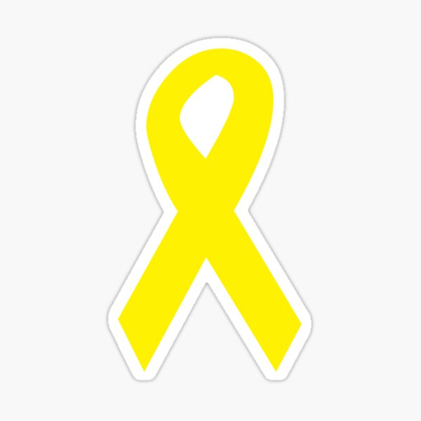 "Yellow Ribbon" Sticker for Sale by coribeth | Redbubble