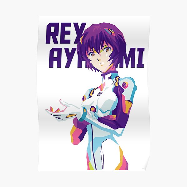 "Rey Ayanami EVANGELION" Poster for Sale by rizzarochefort | Redbubble