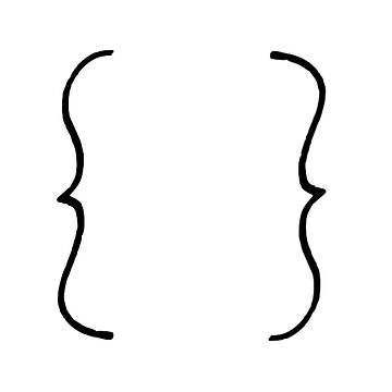 "Fancy Brackets" Sticker for Sale by Katherine Swartzbeck | Redbubble