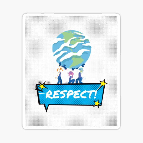 "Respect!" Sticker for Sale by DracoEnsemble | Redbubble