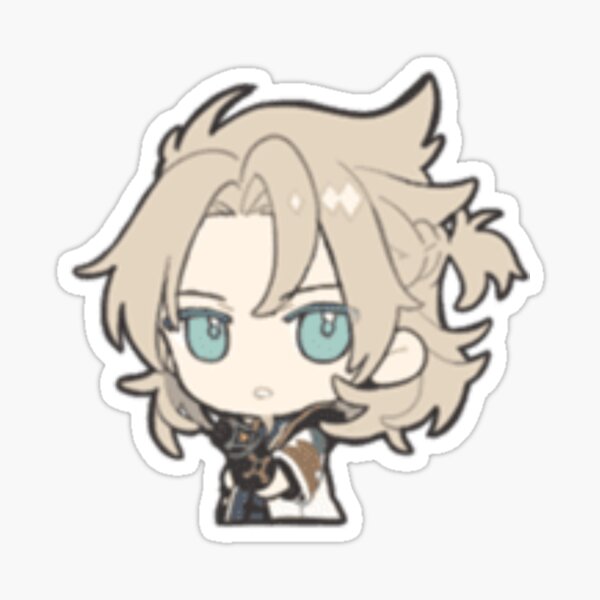 "Albedo Genshin Impact Chibi" Sticker for Sale by milkqtea | Redbubble