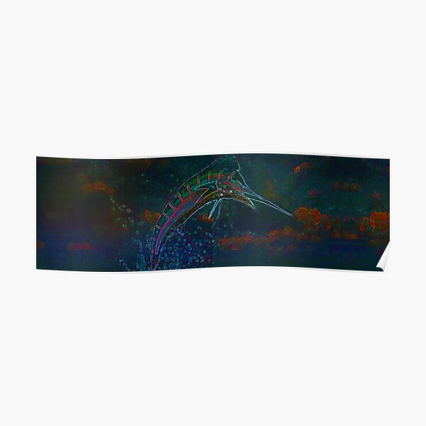"NEON MARLIN BANNER" Poster by coffeecountyjim | Redbubble