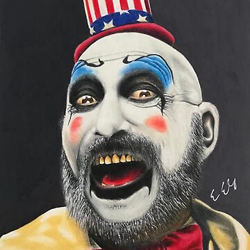 "Captain Spaulding artwork" Sticker for Sale by requiem147978 | Redbubble