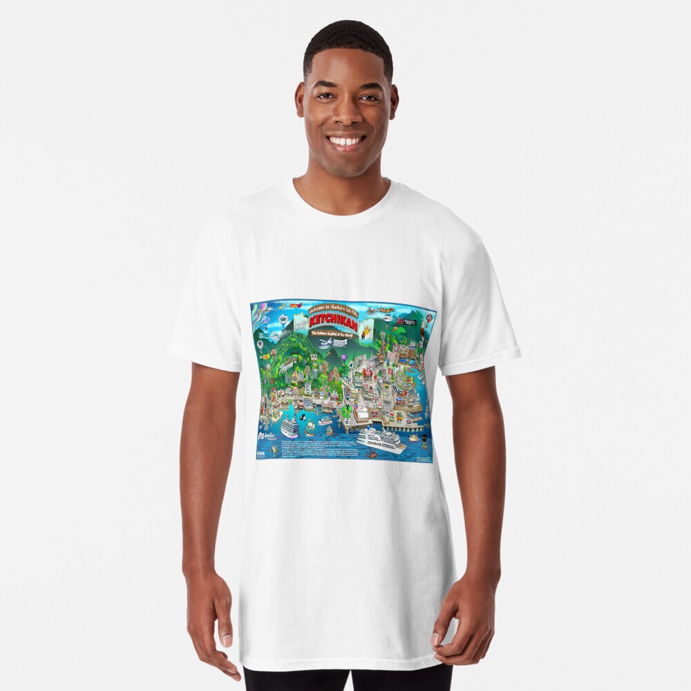 "Ketchikan Alaska Map" Art Print for Sale by Jon Hanley | Redbubble