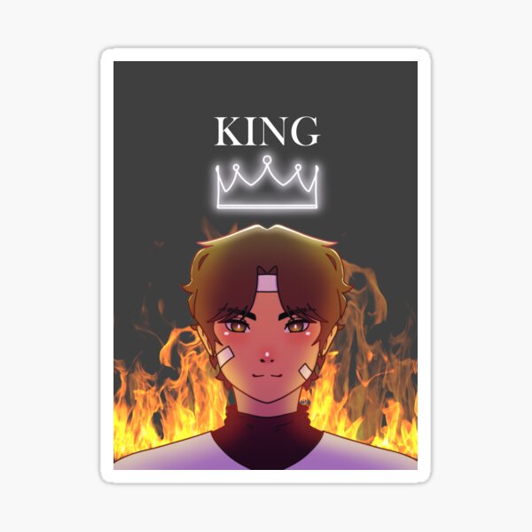 "KING" Sticker for Sale by kogurt | Redbubble