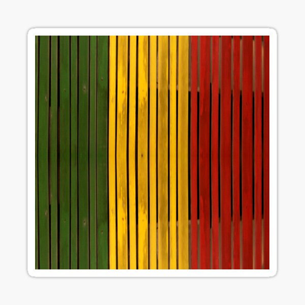 "Rasta Panels" Sticker for Sale by LionTuff79 | Redbubble