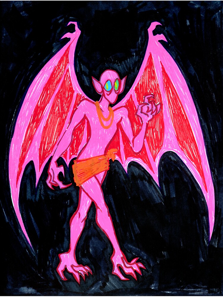 "Pink Demon" Sticker for Sale by 30YEARS | Redbubble