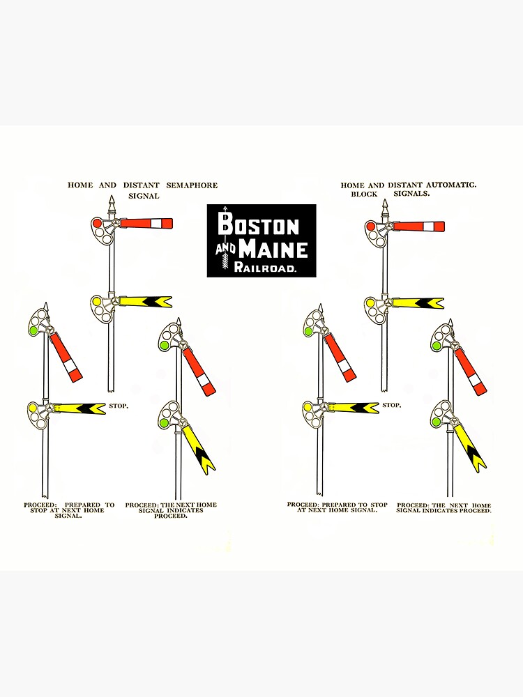 "Boston & Maine Railroad Signals" Sticker for Sale by kranefeldink ...