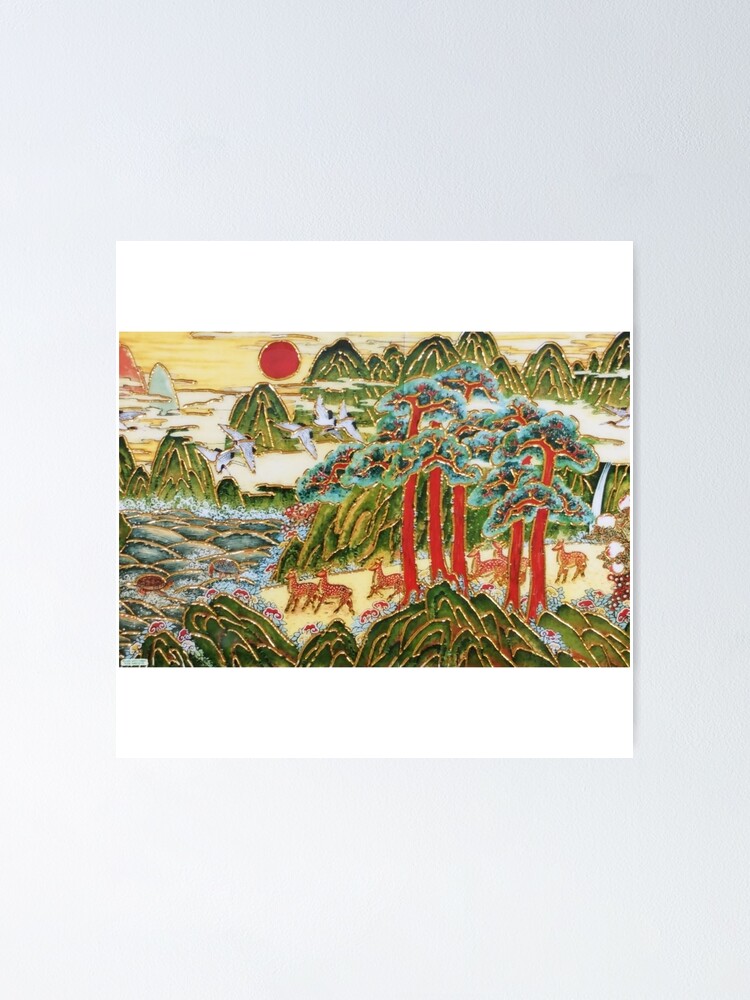 "the ten traditional Symbols of Longevity(십장생)" Poster by seoulyandyou ...