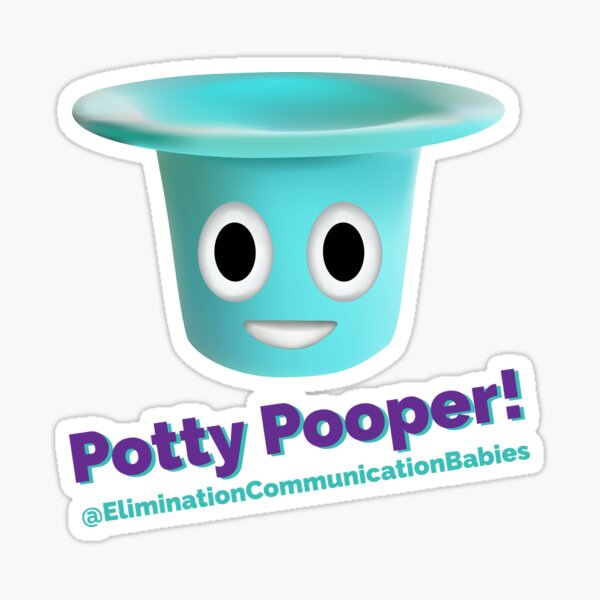 "Potty Pooper" Sticker by ecbabies | Redbubble