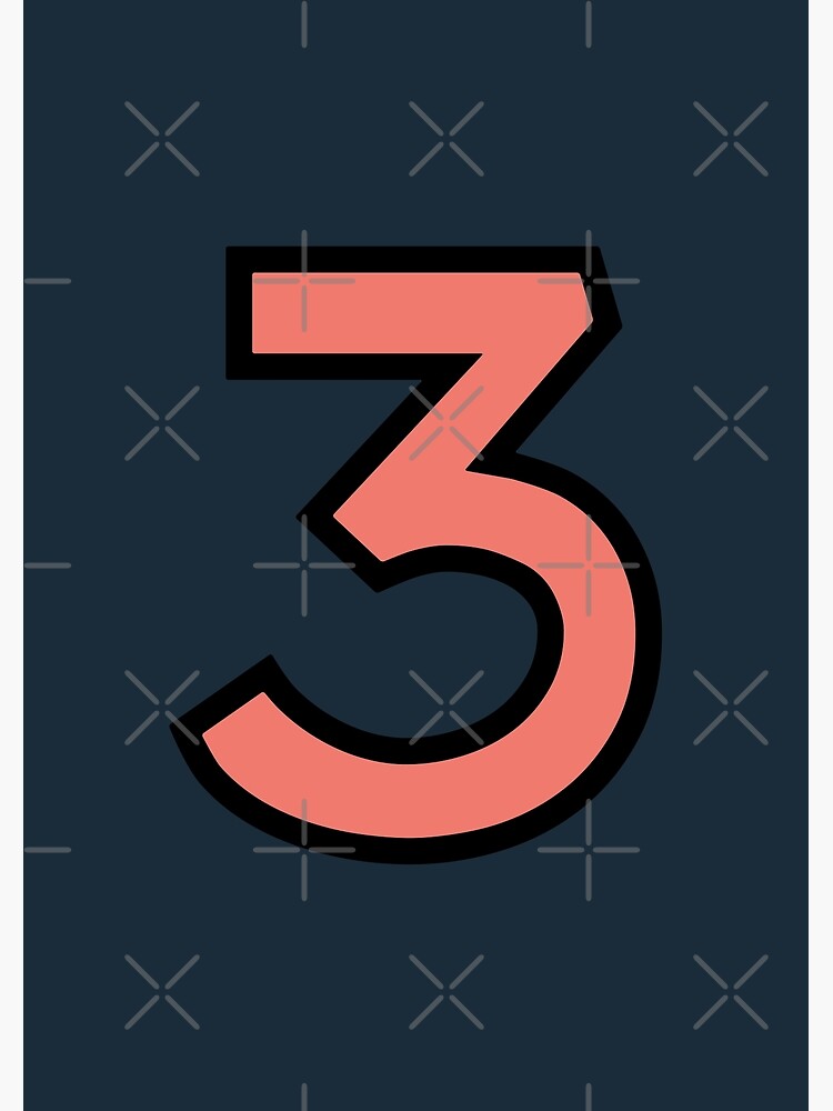 "Funky Number 3 (Three)" Poster by Thespot | Redbubble