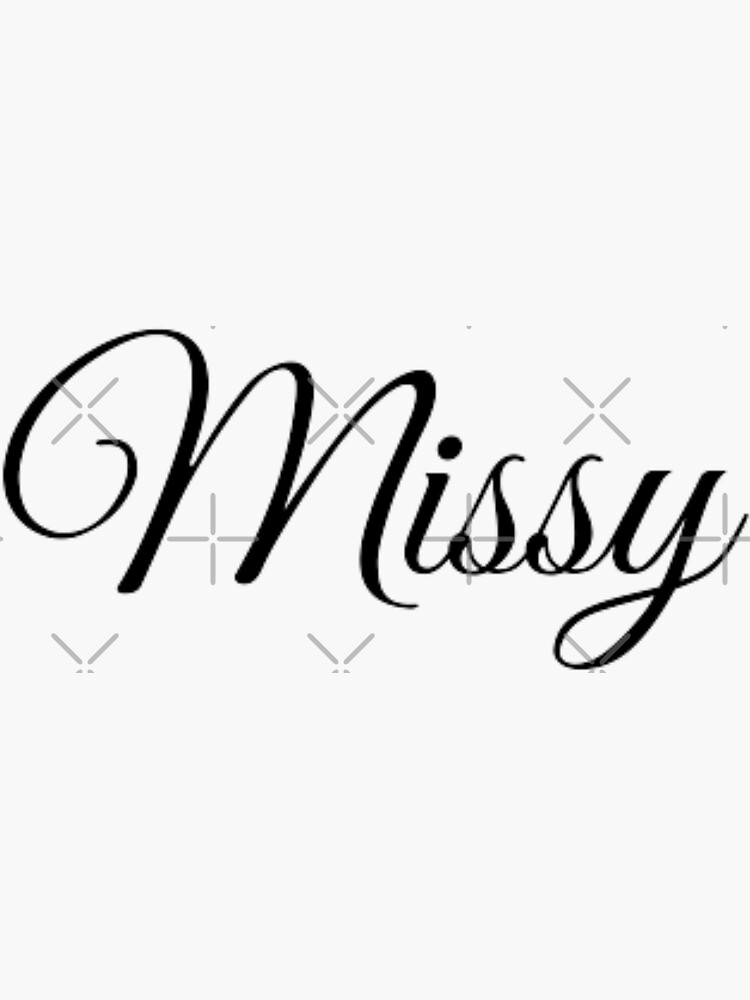 Sticker for Sale mit "Missy" von Lauleyne | Redbubble
