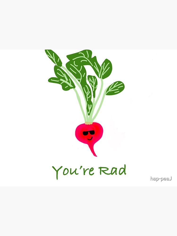 "You're Rad" Sticker for Sale by hap-peaJ | Redbubble