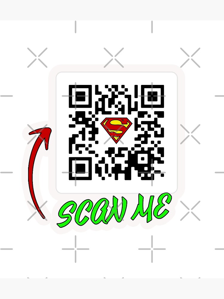 "Super QR Code Scam Me Fun Gift Idea Design" Poster for Sale by yakoo21 ...