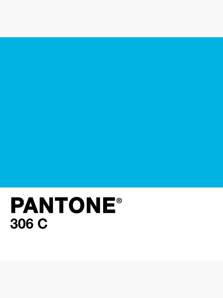 "Pantone 306C Cyan " Sticker for Sale by duttonfx | Redbubble