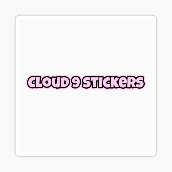 "Cloud nine stickers logo" Sticker by imcool1122 | Redbubble