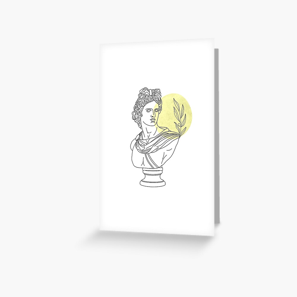 " Illustrated Olympian Gods,Apollo Ancient Greek God,Illustrated Busts ...