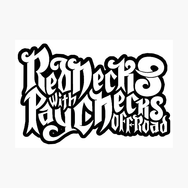 "rednecks logo" Photographic Print for Sale by anthonailey | Redbubble
