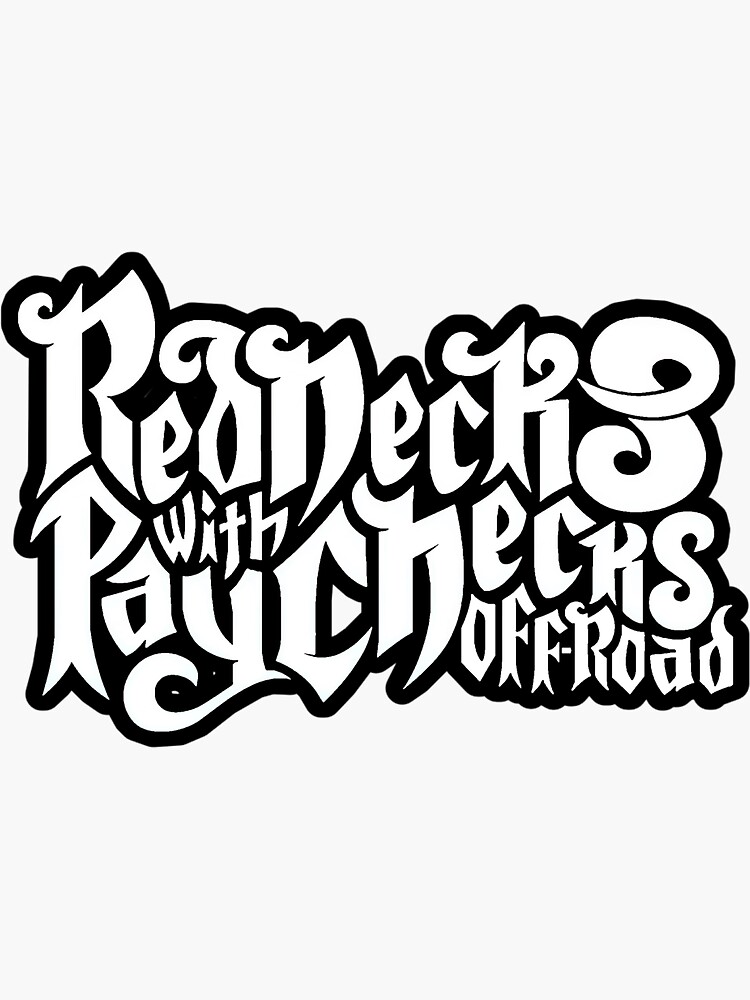 "rednecks logo" Sticker for Sale by anthonailey | Redbubble
