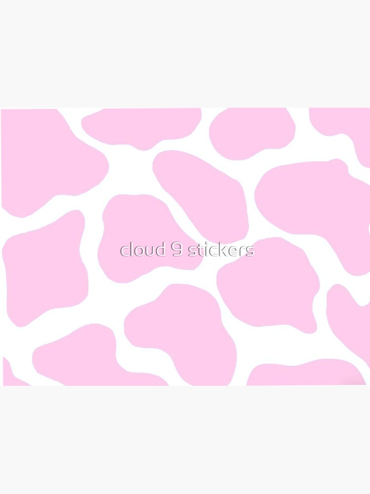 "Pink cow print " Sticker for Sale by imcool1122 | Redbubble