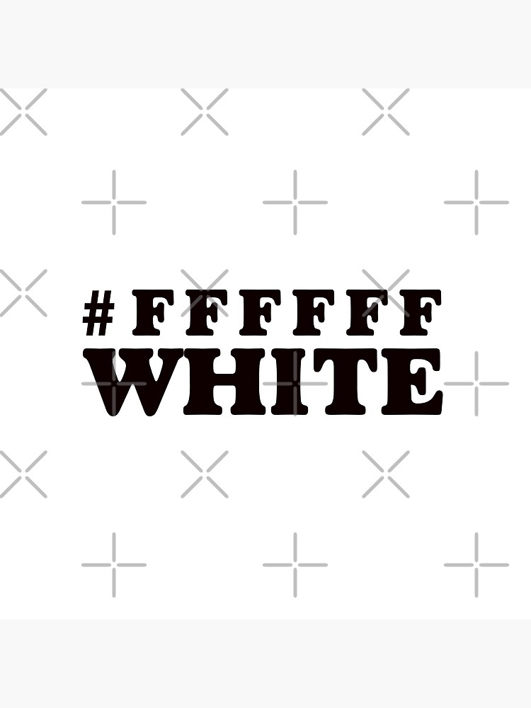 Póster «Color de código hexadecimal blanco #FFFFFF» de MinimalSketches ...