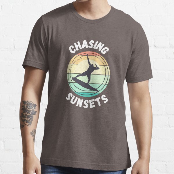 "Chasing Sunsets Snap" T-shirt for Sale by MinimalSketches | Redbubble ...