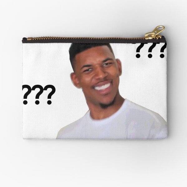 "Question Mark Guy (Meme) - Transparent" Zipper Pouch for Sale by ...