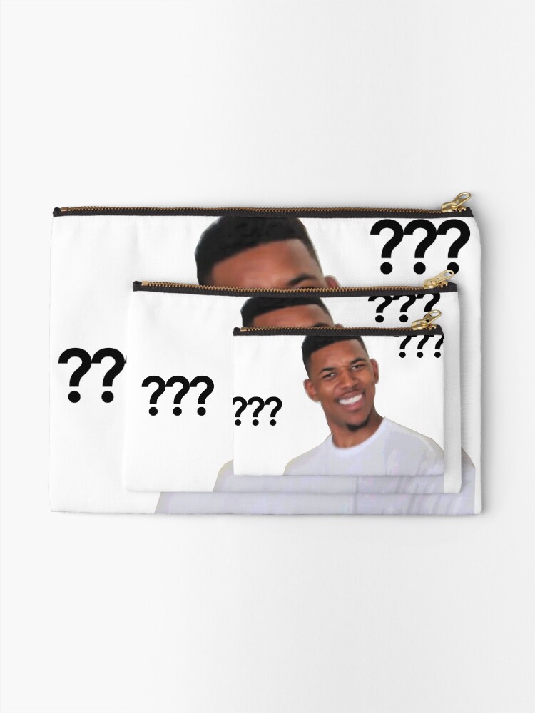 "Question Mark Guy (Meme) - Transparent" Zipper Pouch for Sale by ...