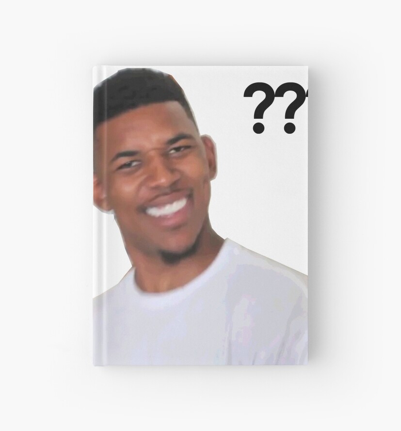 "Question Mark Guy (Meme) - Transparent" Hardcover Journal by ...