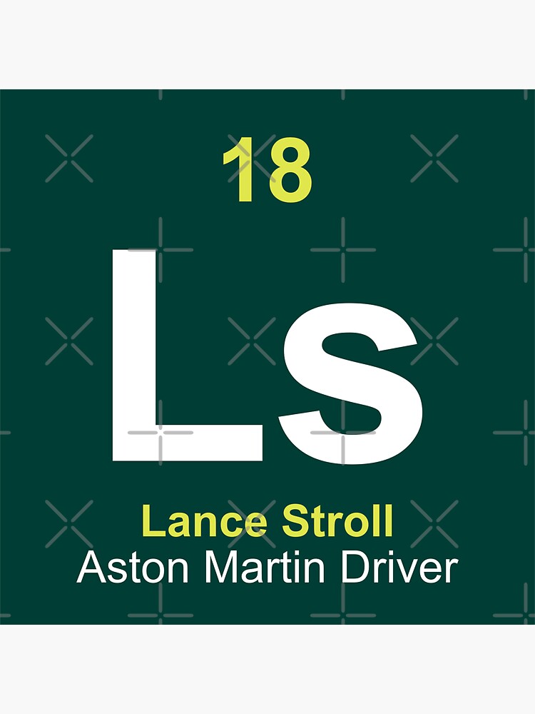 "Lance Stroll Driver Element" Sticker for Sale by GreazyL | Redbubble