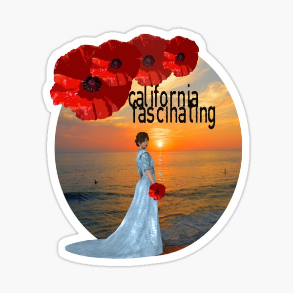 "California fascinating" Sticker for Sale by Areashor | Redbubble