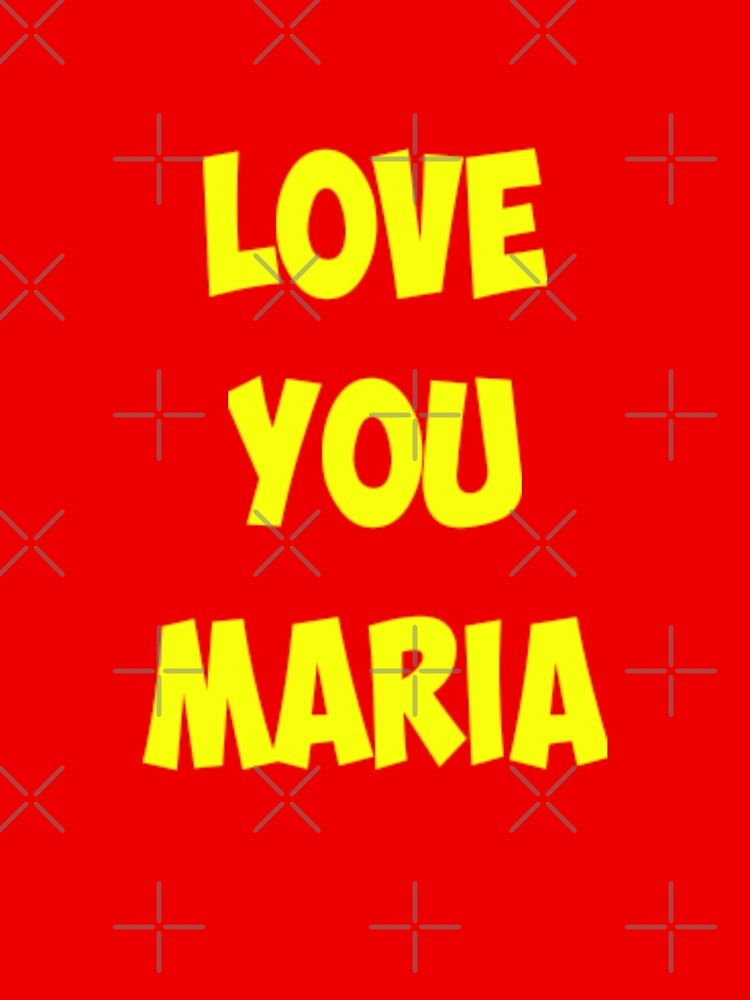 "Love you Maria / red" Poster for Sale by jamalzabt | Redbubble