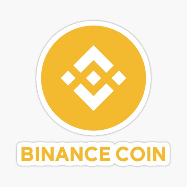 "Binance Coin BNB Crypto" Sticker by TheMinimalist | Redbubble