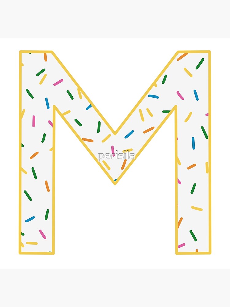 "Letter M Sprinkles Alphabet Initial" Art Print for Sale by perisila ...