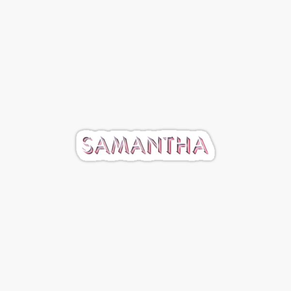 "Samantha" Sticker by Melmel9 | Redbubble