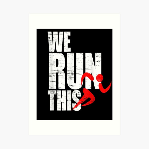 Lámina artística «Ejecutamos este maratón de correr Entrenamiento ...