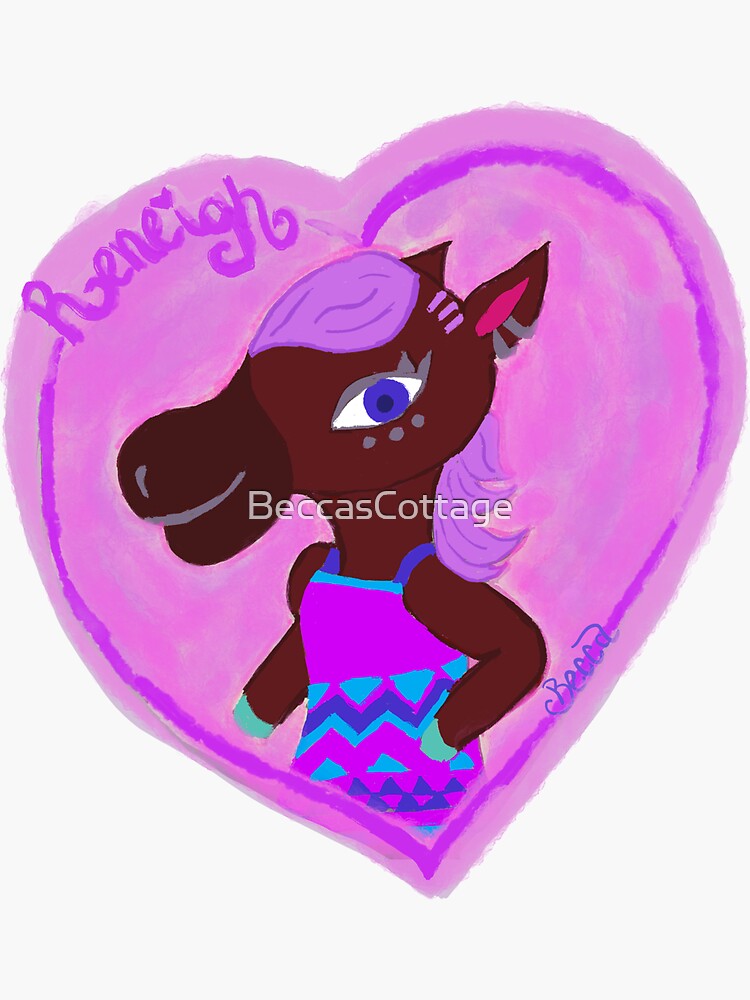 "Reneigh Fan Art" Sticker for Sale by BeccasCottage | Redbubble