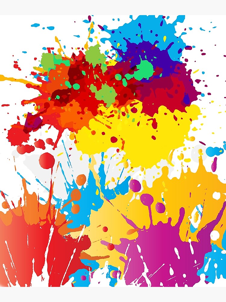 "colorful splashes" Poster for Sale by fofoz | Redbubble