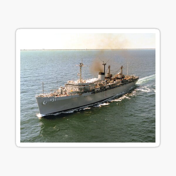"USS HUNLEY (AS-31) SHIP'S STORE" Sticker for Sale by militarygifts ...
