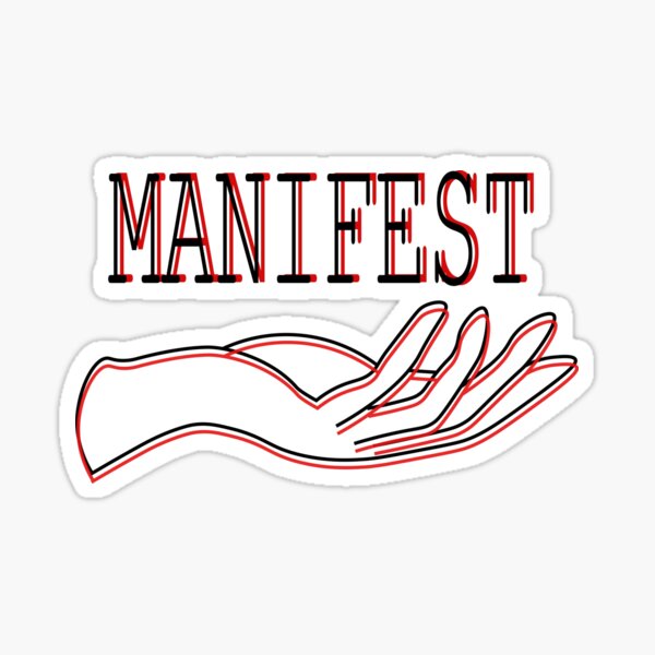 "Manifest sticker " Sticker by Gemstone-design | Redbubble