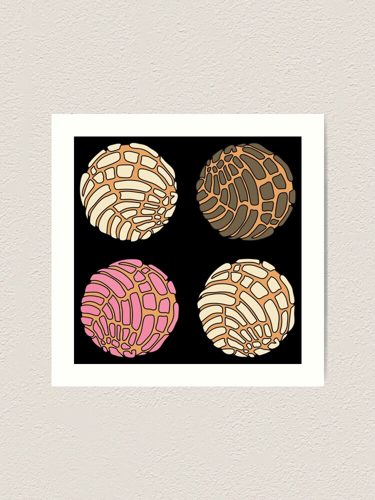 "Mexican sweet bread conchas sticker pack" Art Print by diegocasbor ...
