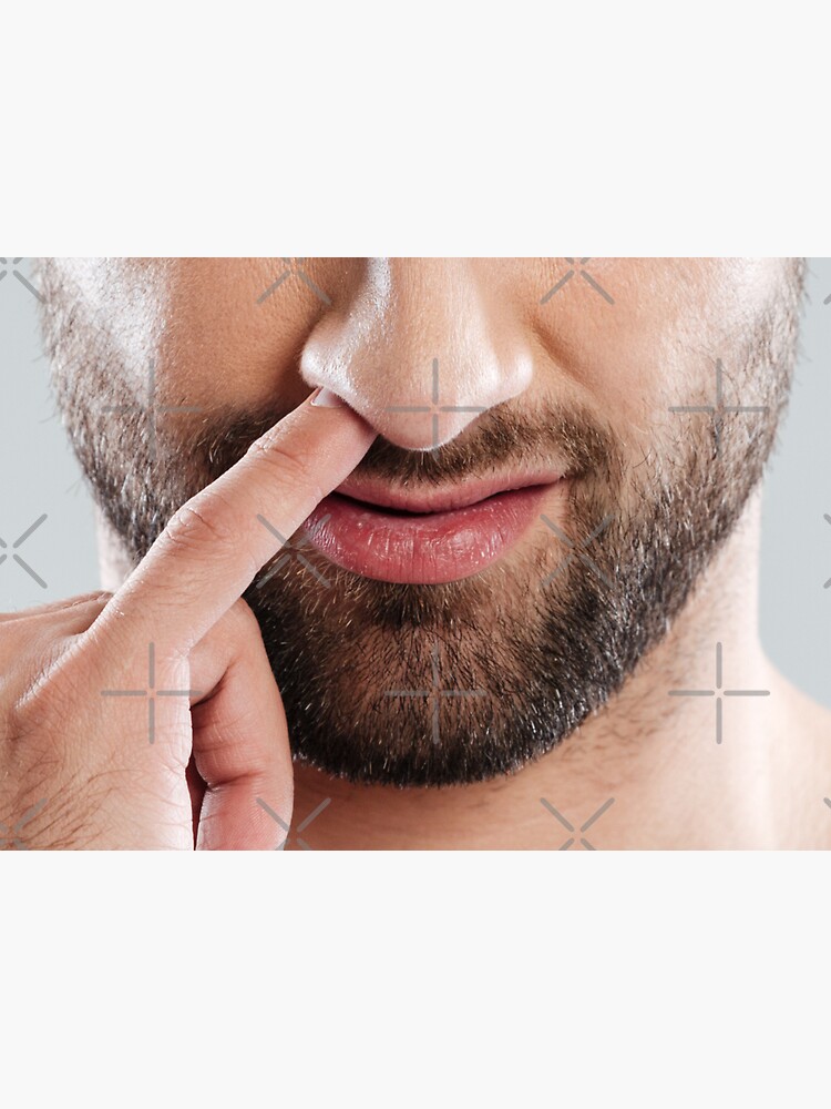 " Funny face stickers Products, Man Picking His Nose stickers, face ...