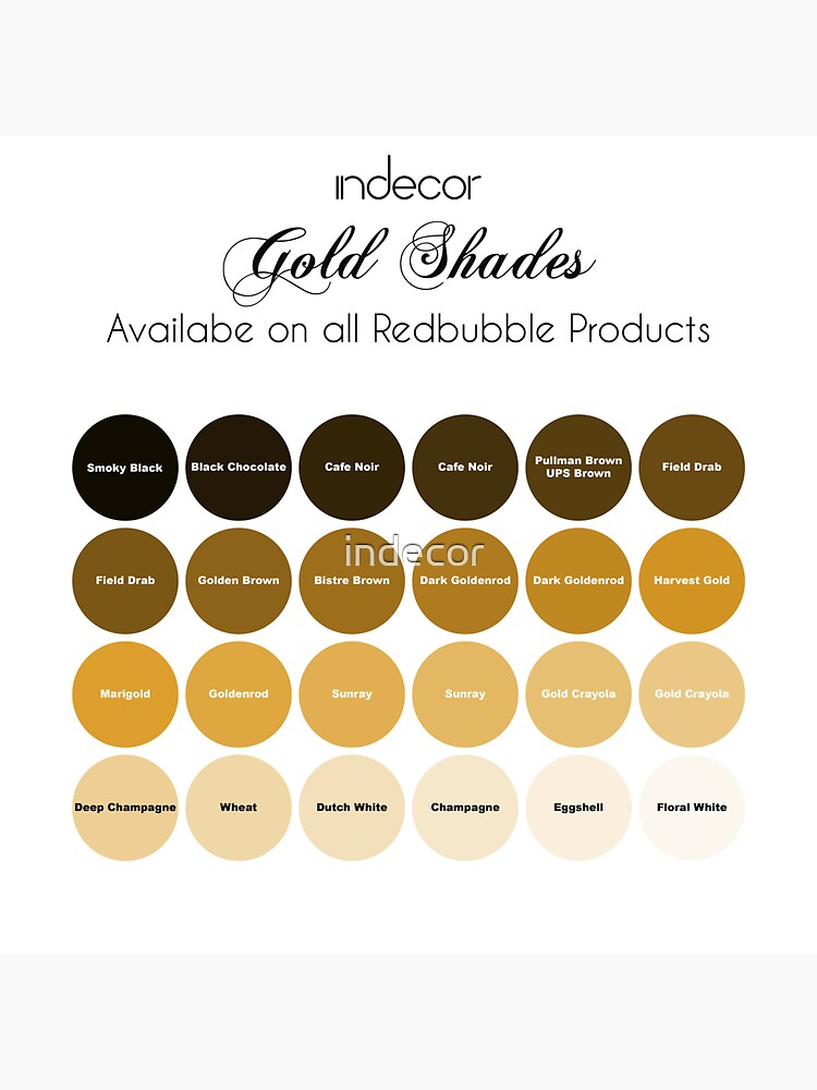 "Gold Solid color Palette | Shades of Gold | Gold Tones | Plain Gold ...