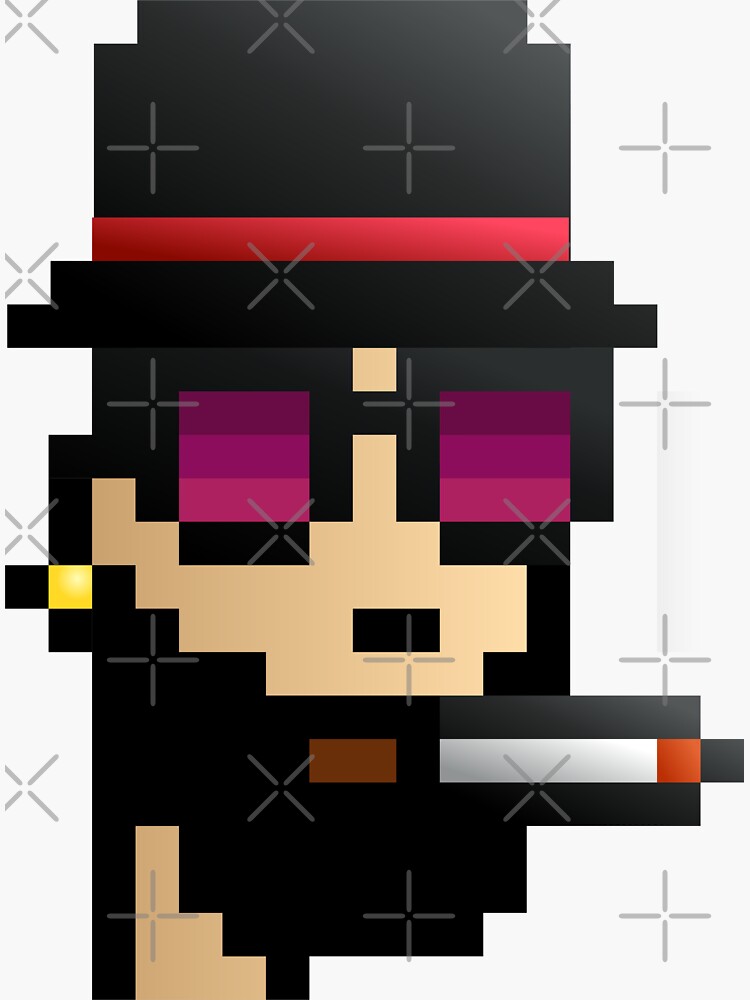 " CryptoPunk Art # 13" Sticker for Sale by IndraEkaPutra | Redbubble