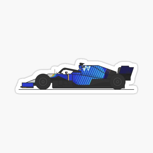 "New Formula Car 2021 Williams" Sticker by ICRDesigns | Redbubble