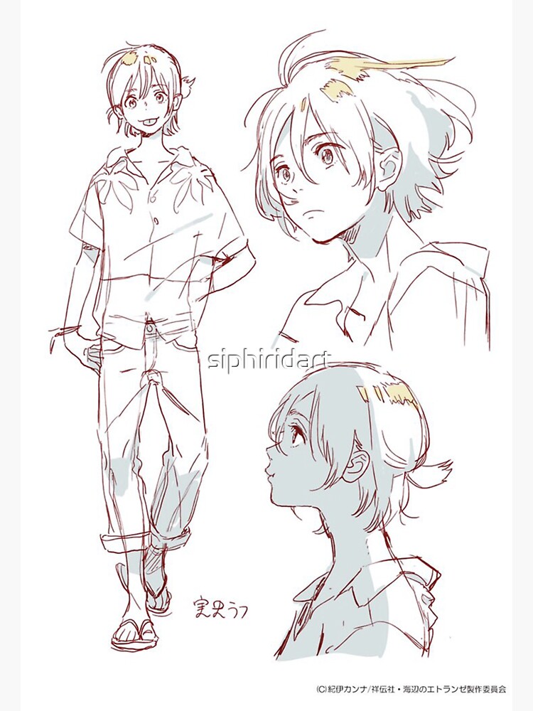 "Umibe no Étranger: Seaside Stranger Character Sheet" Sticker by ...