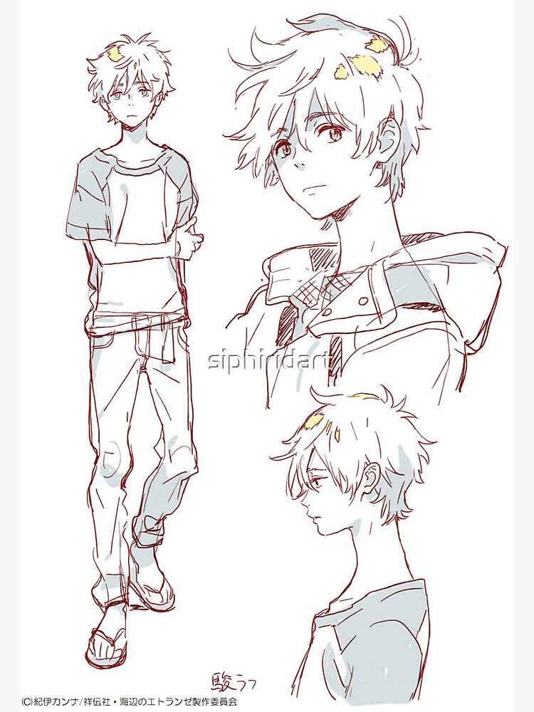 "Umibe no Étranger: Seaside Stranger Character Sheet" Sticker for Sale ...