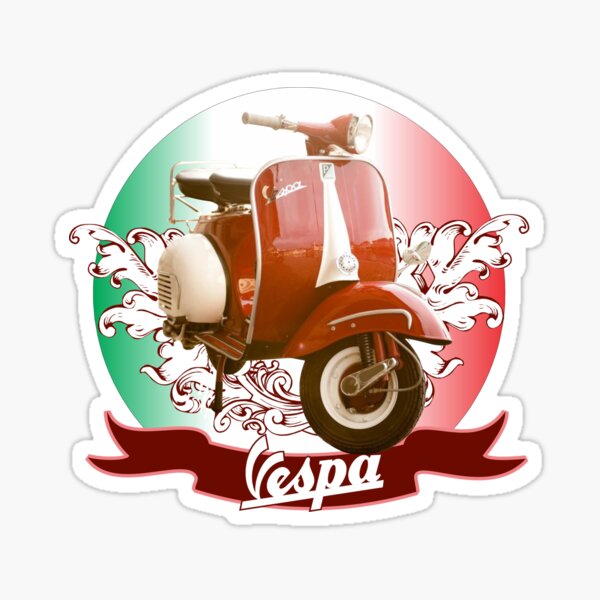 "Vespa" Sticker for Sale by PaladinLand | Redbubble