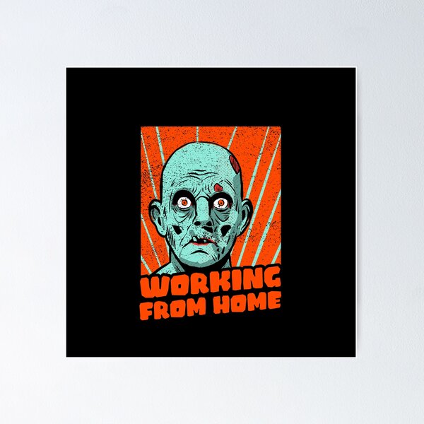 "Working from home, funny telework design, i love teleworking ...